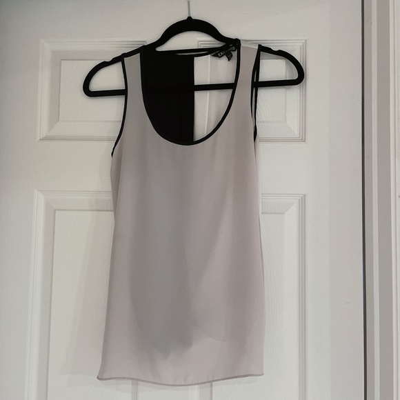 Express | Tops | Express Semi Sheer Open Back Color Black Sleeveless ...